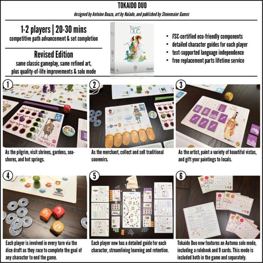 Tokaido Duo (Version 2) Board Game - Toys and Collectibles - EB Games ...