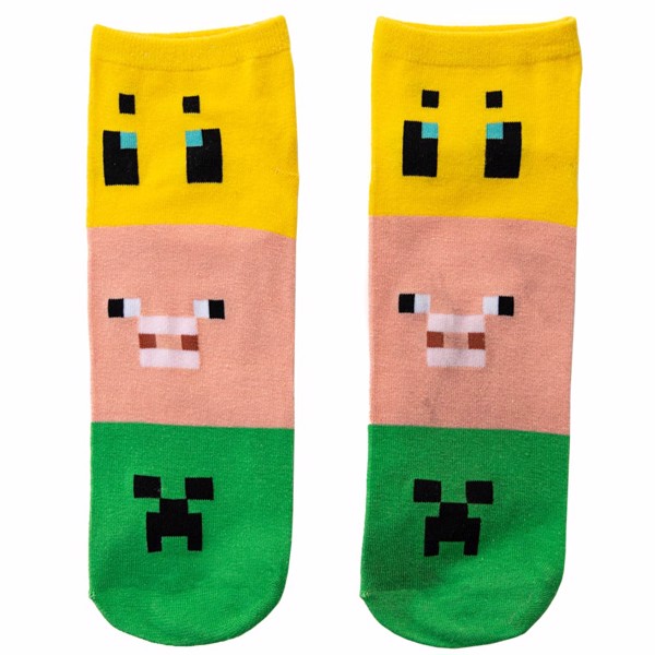 Minecraft - Evil Mobs Ankle Socks - Clothing - EB Games New Zealand