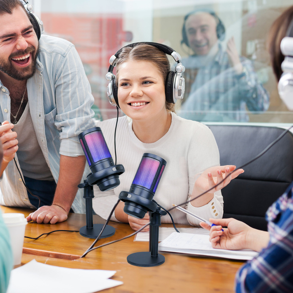 Laser - RGB Streaming Microphone with Headphone Jack - Electronics - EB ...