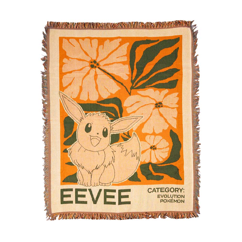 Pokemon - Eevee Floral Woven Blanket - Loot - EB Games Australia