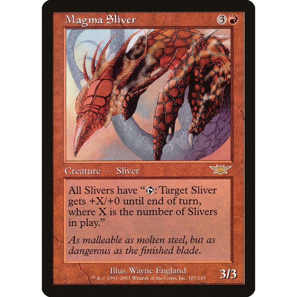 Magic: The Gathering - TCG - Legions - Magma Sliver 107 - Toys and ...