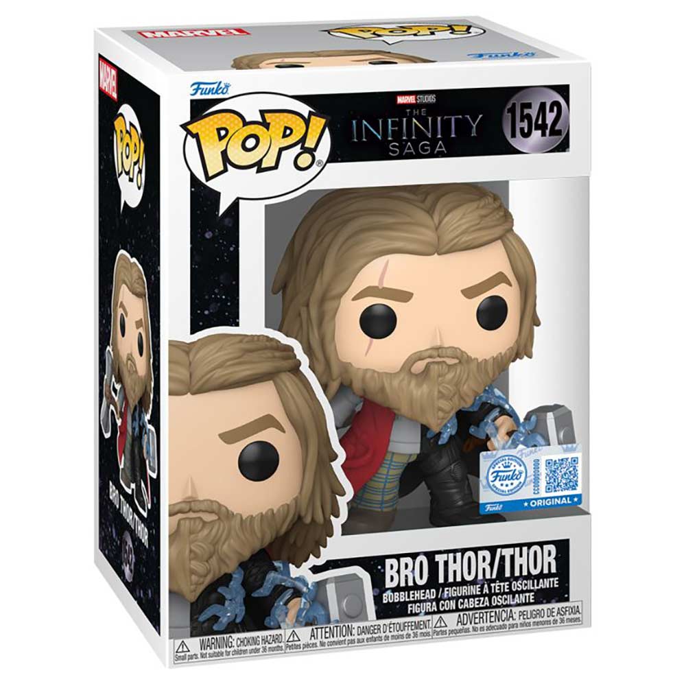 Marvel: Infinity Saga - Bro Thor/Thor Split Pop! Vinyl Figure - Toys ...