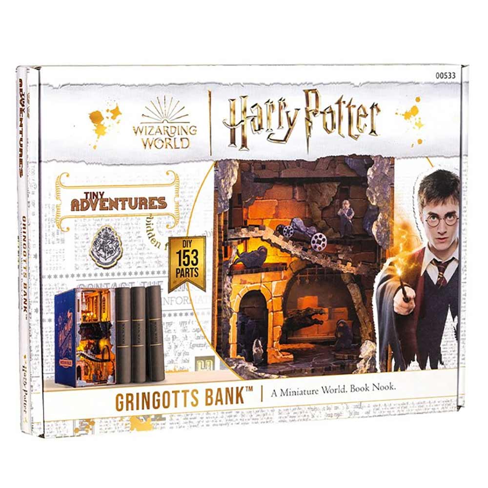 Harry Potter - Gringotts Bank 1:24 Scale Book Nook Model Kit - Toys ...