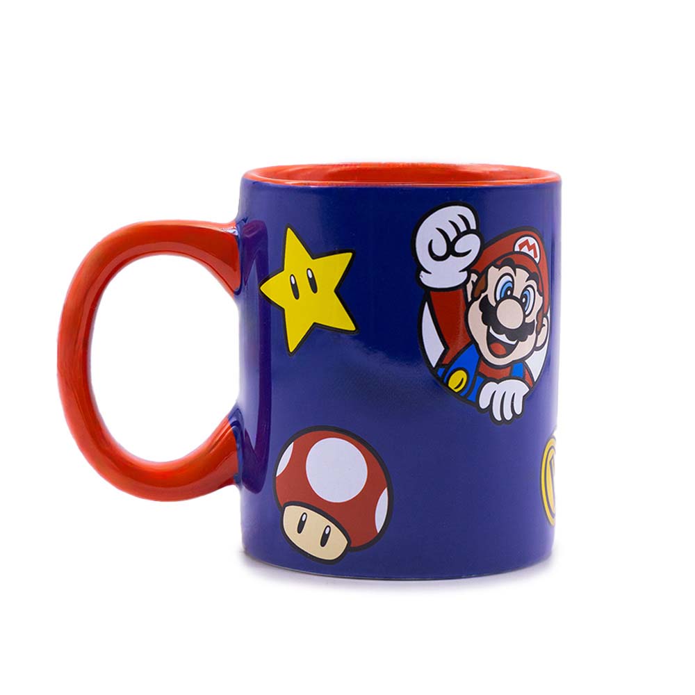 Nintendo - Super Mario Bros - Mario Stickers Mug - Things For Home ...