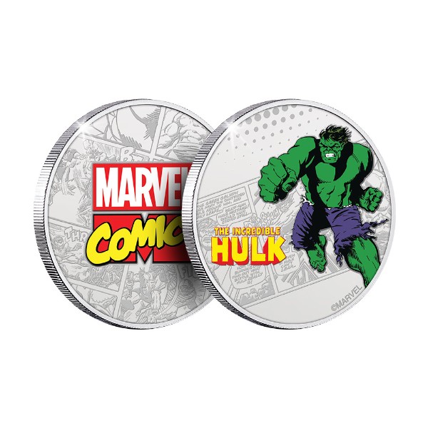 Marvel - The Incredible Hulk - .999 Silver Plated Limited Edition Coin ...