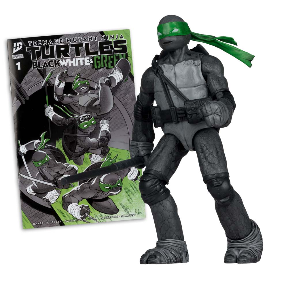 Teenage Mutant Ninja Turtles - Donatello Black, White & Green Page ...