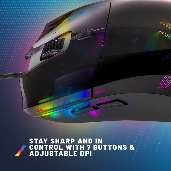 4Gamers - Light Up 3D Gaming Mouse - PC - EB Games Australia