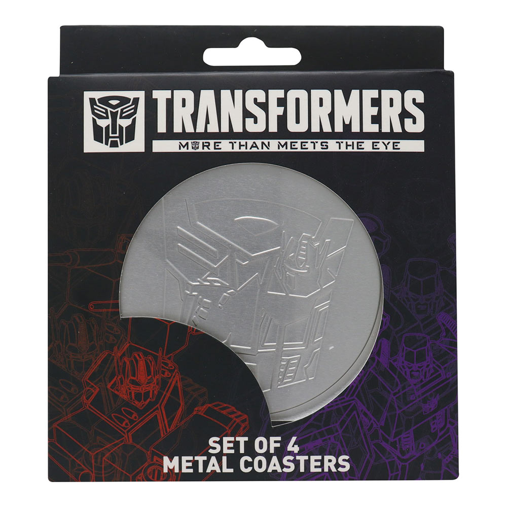Transformers - Embossed Metal Coaster 4-Pack - Toys and Collectibles ...