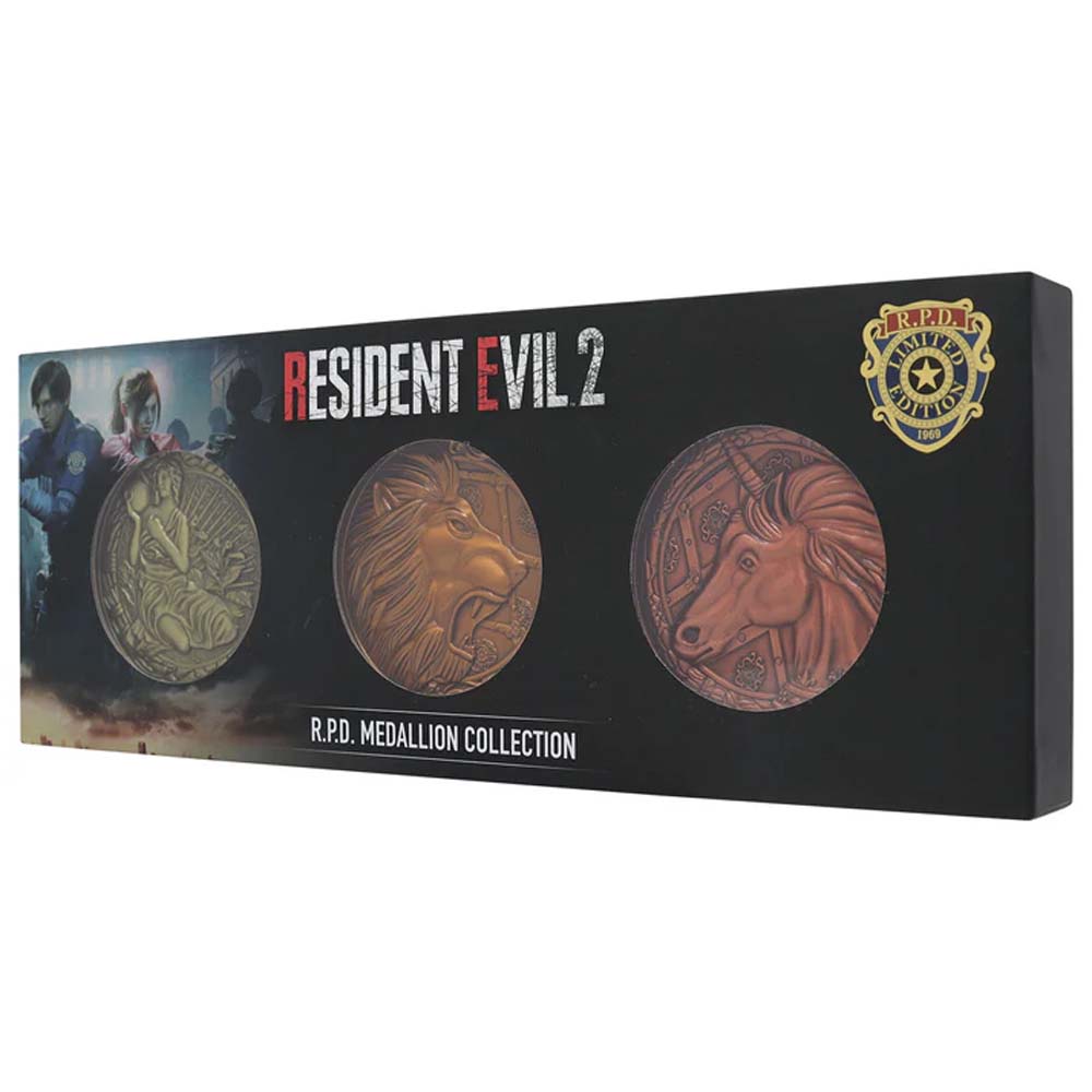 Resident Evil 2 - Set of 3 Medallions – US Variant - Toys and ...