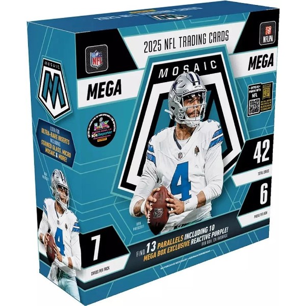 Panini - TC - NFL Mosaic 2025 Mega Box - Toys and Collectibles - EB ...