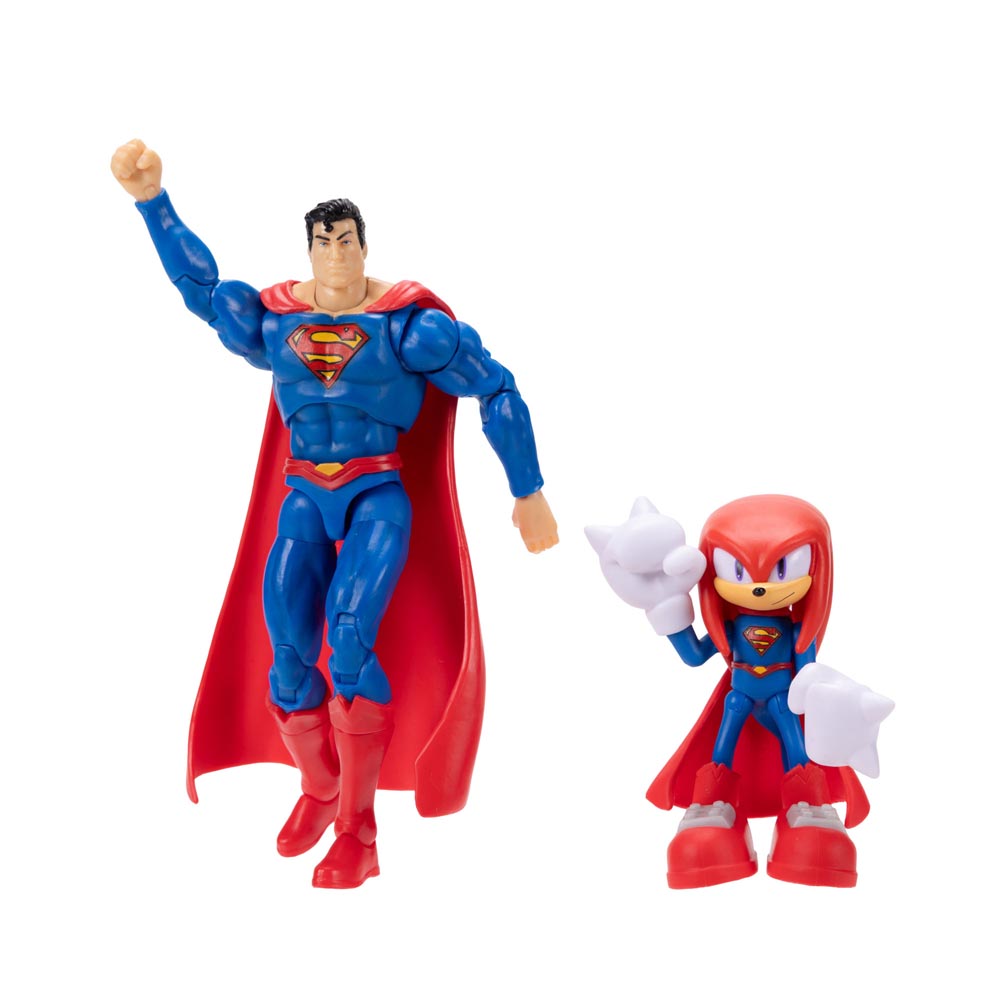 DC X Sonic the Hedgehog - Knuckles and Superman Action Figure 2-Pack ...