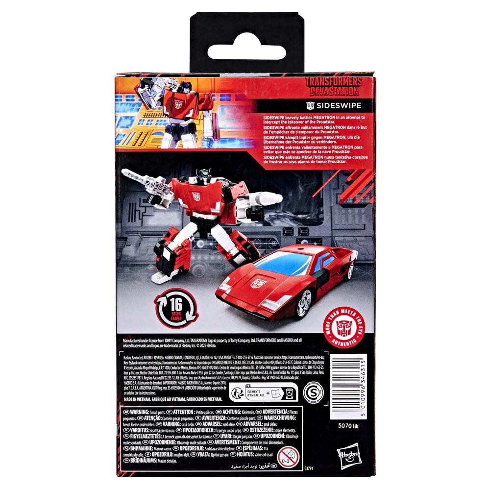 Transformers: Devastation - Studio Series Deluxe Class Sideswipe 4.5 ...