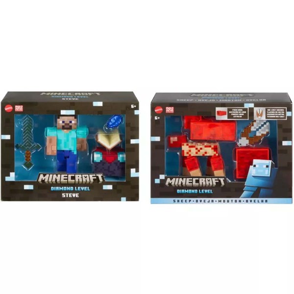 Minecraft - Diamond Level Mini Figure (Assorted) - Toys and ...