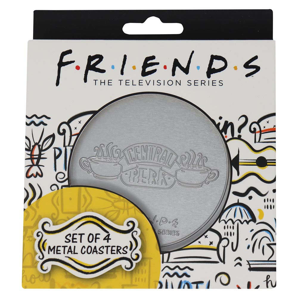 Friends - Set of 4 Embossed Metal Coasters - Toys and Collectibles - EB ...
