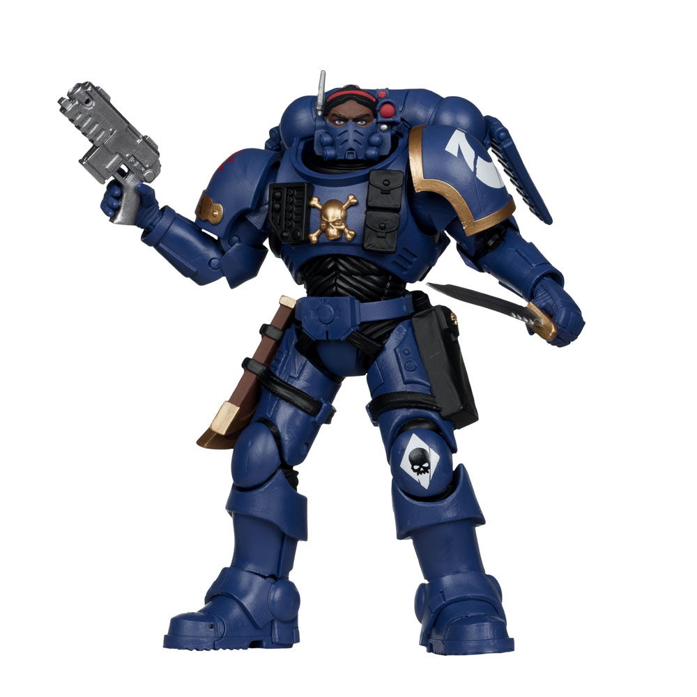 Warhammer 40,000 - Ultramarines Lieutenant in Phobos Armour 7" Scale ...