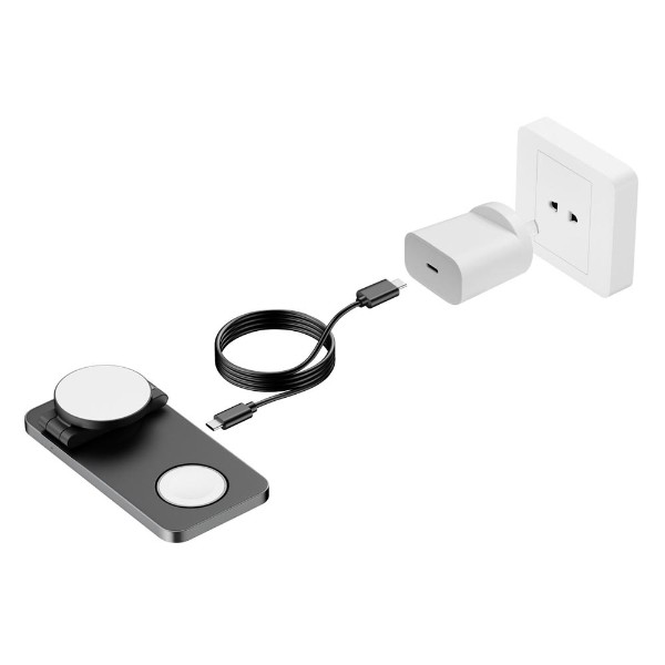 Laser ChargeCore 3-in-1 Wireless Charging Stand - Black - Electronics ...