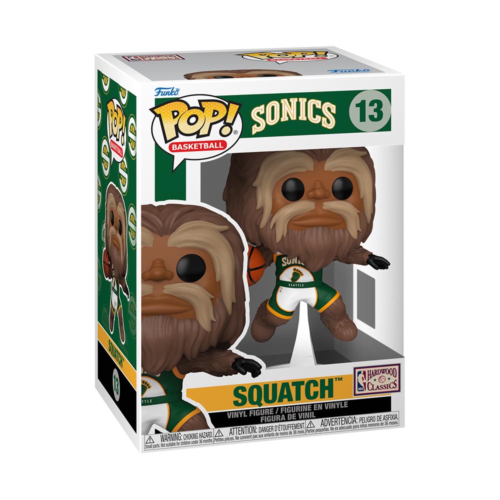 NBA - Mascots - Squatch Dunking (Seattle Sonics) Pop! Vinyl Figure ...