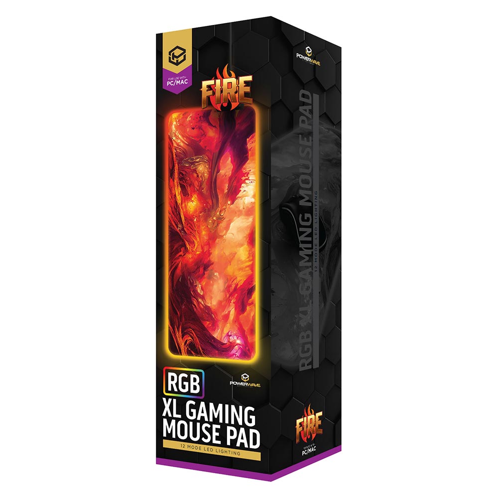 Powerwave RGB XL Gaming Mouse Pad - Fire - PC - EB Games Australia
