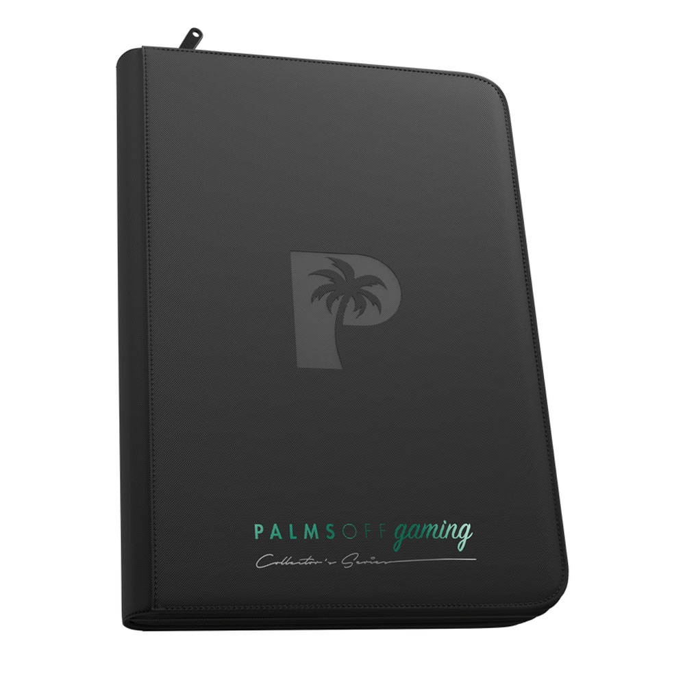 Palms Off Gaming - Collector's Series Top Loader Zip Binder - Black ...