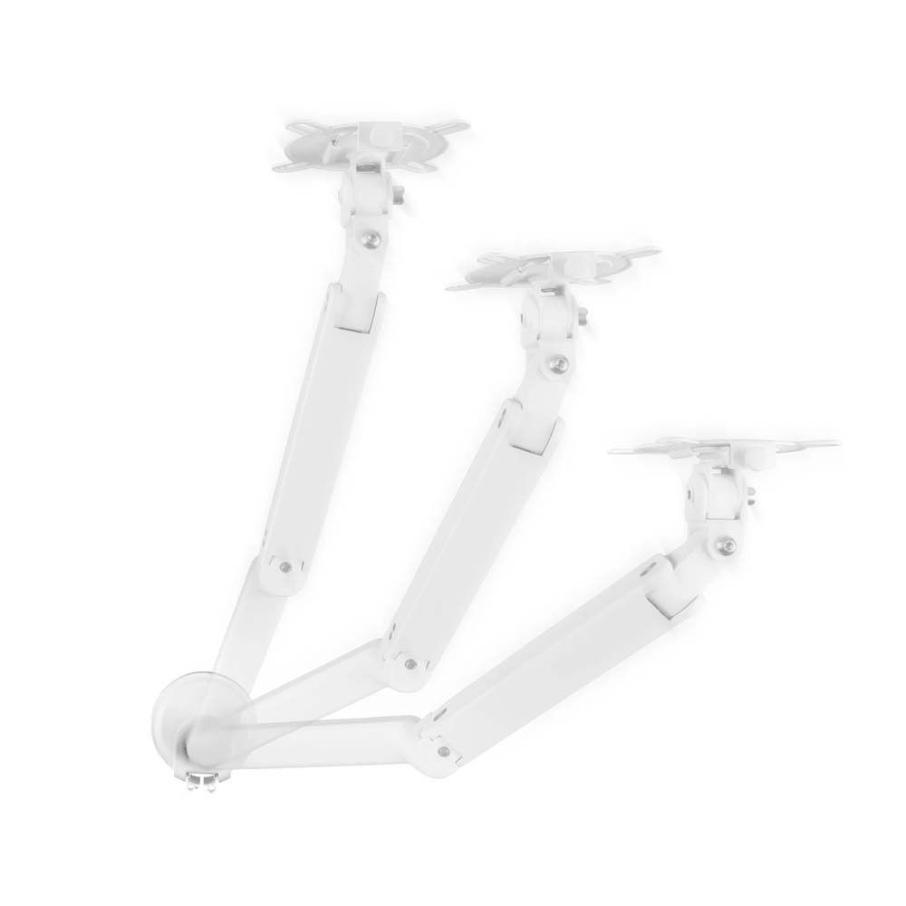 One For All - Universal Single Solid Monitor Arm - White - PC - EB ...