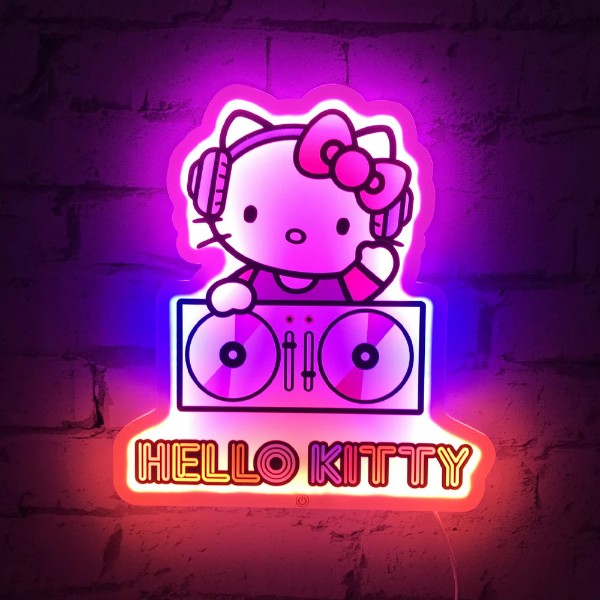Sanrio - Hello Kitty - Hello Kitty Neon-Style Wall Lamp - Toys and ...