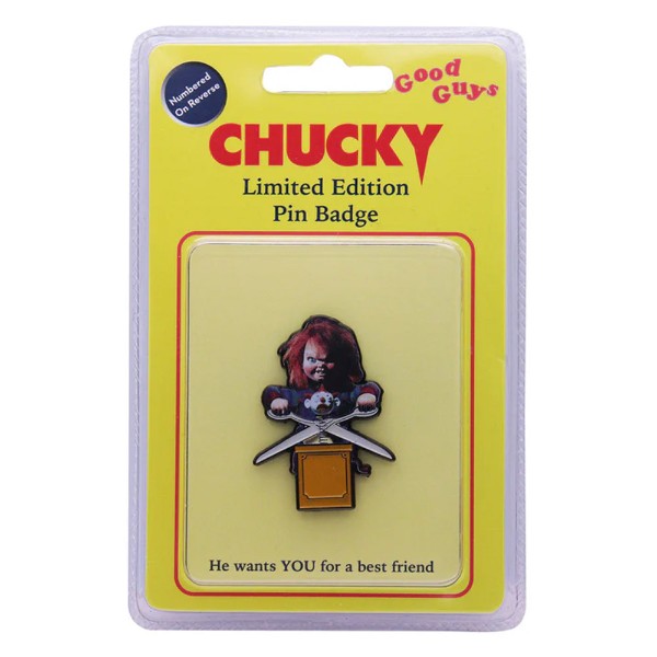 Chucky - Limited Edition Pin Badge - Toys and Collectibles - EB Games ...