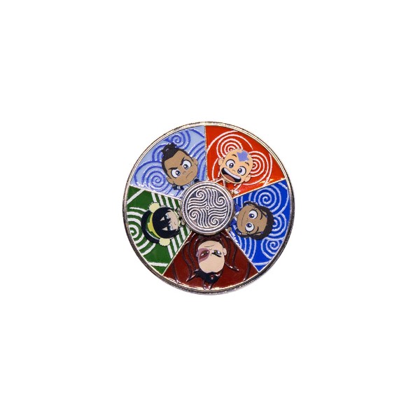 Avatar: The Last Airbender - Spinning Elements Pin - Clothing - EB ...