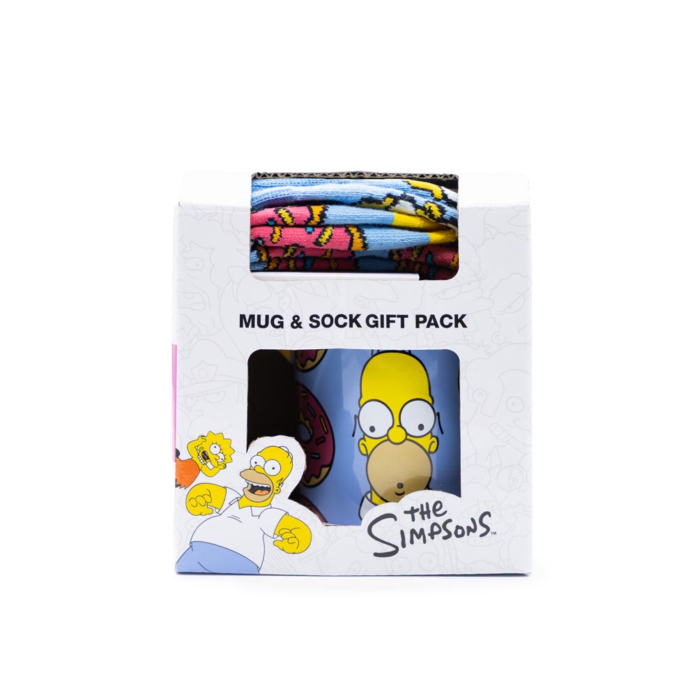 The Simpsons - Donut Mug & Sock Gift Pack - Toys and Collectibles - EB ...