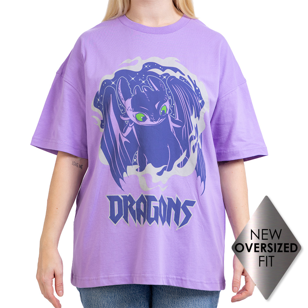 How to Train Your Dragon - Toothless Oversized T-Shirt - Clothing - EB ...