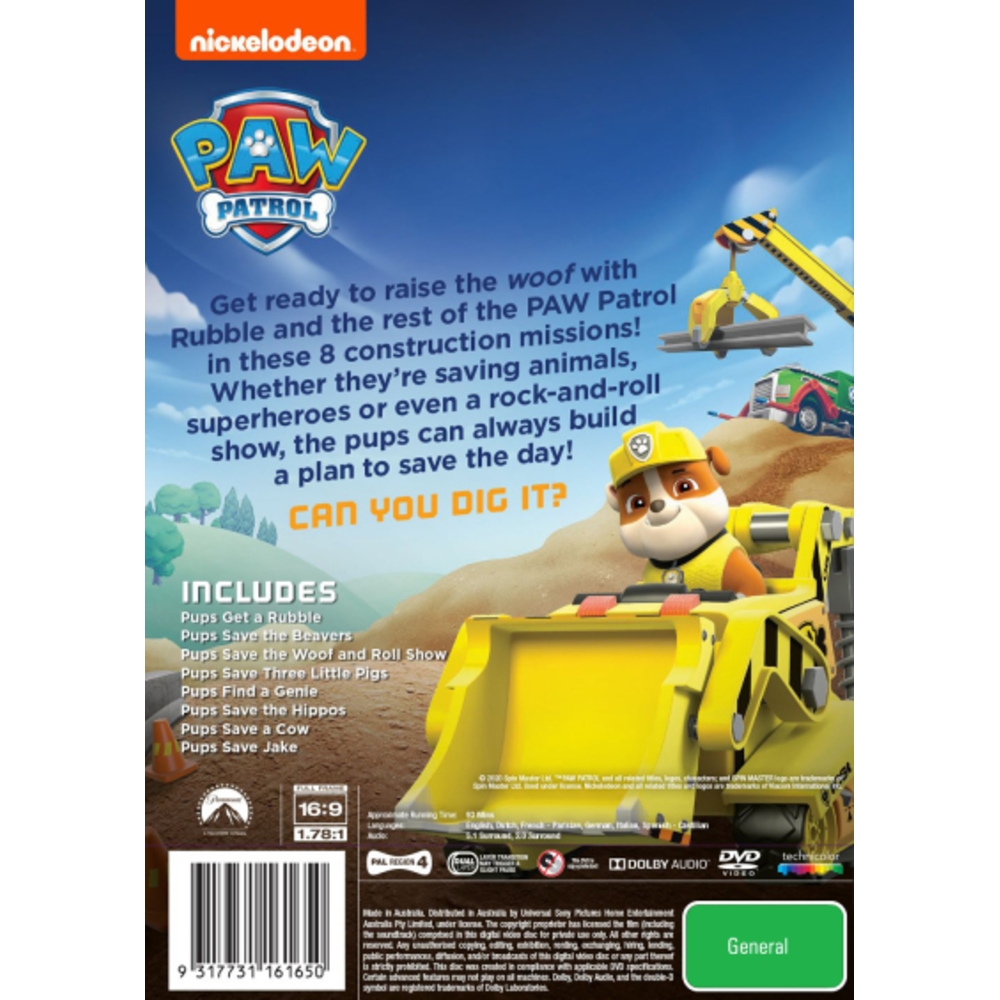 Paw Patrol: Rubble on the Double! - Loot - EB Games Australia