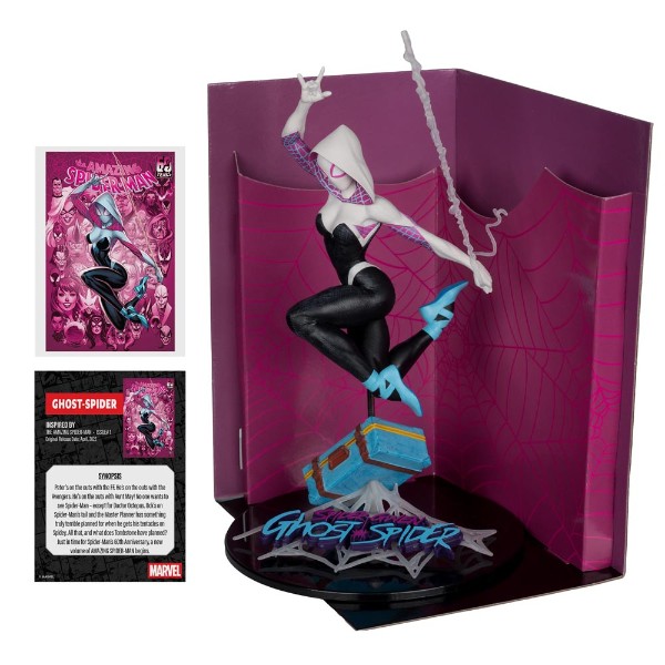 Marvel - Ghost-Spider with Scene (The Amazing Spider-Man #1) Gold Label ...