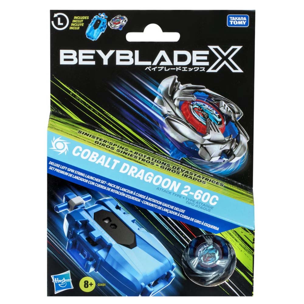 Beyblade X Cobalt Dragoon 2-60C Launcher Set - Toys and Collectibles ...