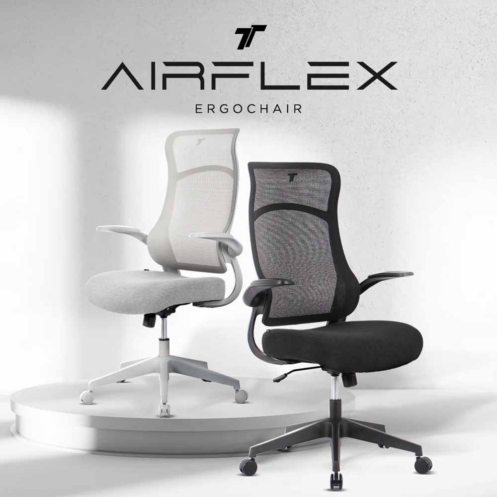 TT AIRFLEX Ergochair - Graphite Black - PC - EB Games Australia