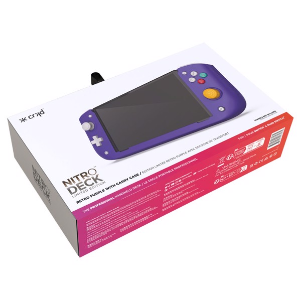 Nitro Deck Controller for Nintendo Switch - Purple with Case - Nintendo ...