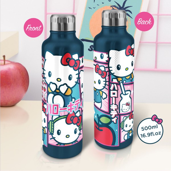 Sanrio Hello Kitty Metal Water Bottle Toys And Collectibles Eb 4647