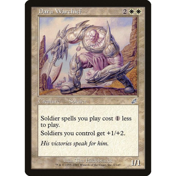 Magic: The Gathering - TCG - Scourge - Daru Warchief 6 - Toys and ...