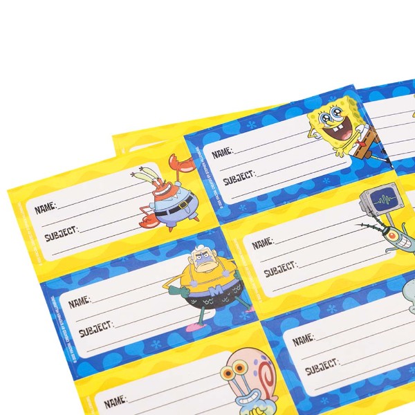 SpongeBob SquarePants - Bikini Bottom Book Labels - Office Stuff - ZiNG ...