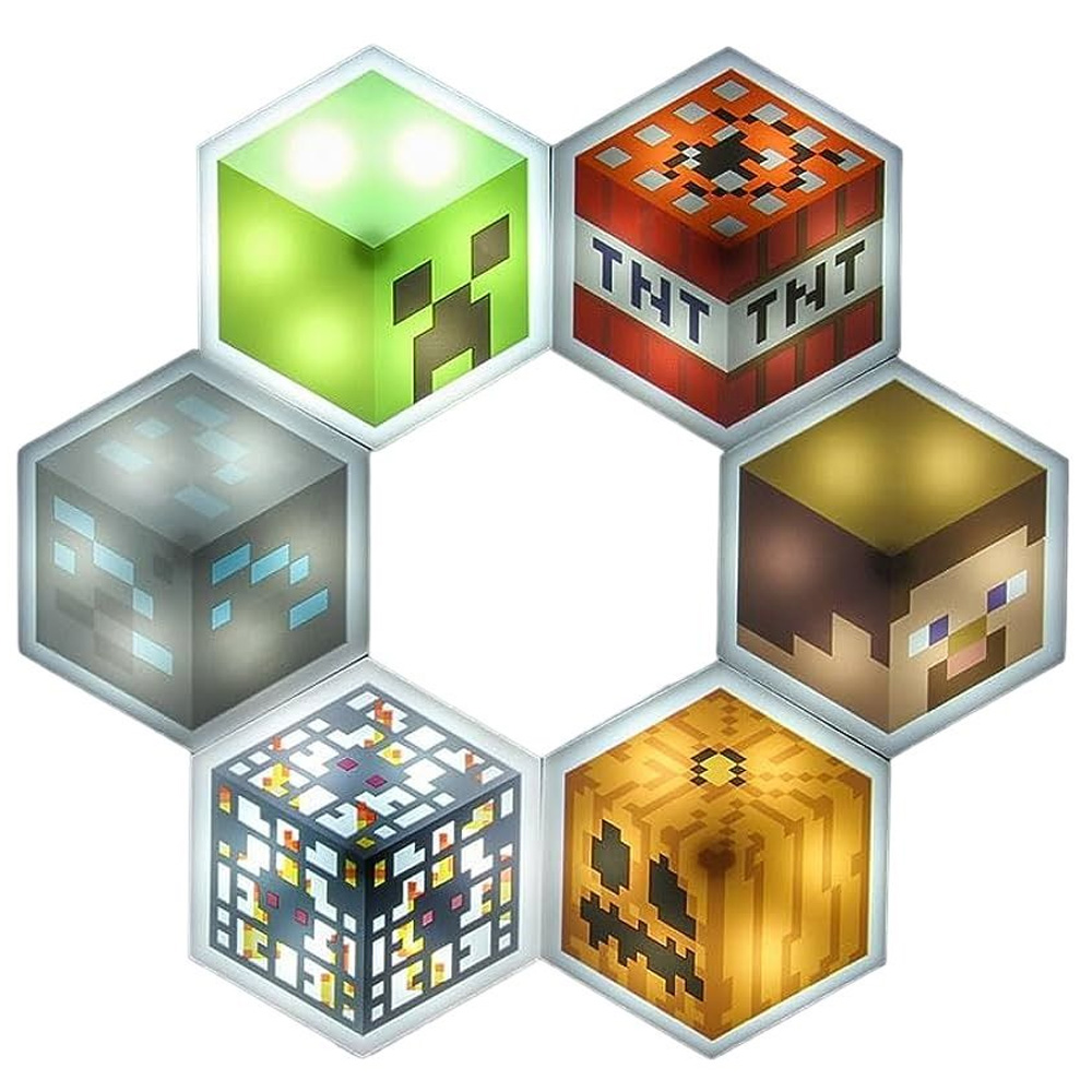 Minecraft - Hexagon Lights - Toys and Collectibles - EB Games New Zealand