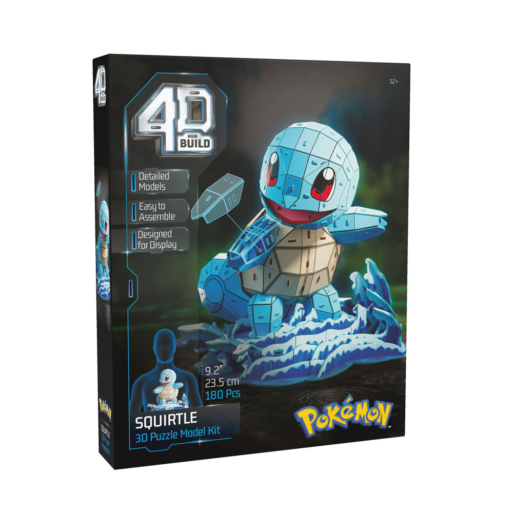 Pokemon - Squirtle 4D Puzzle Model Kit - Toys & Gadgets - ZiNG Pop Culture