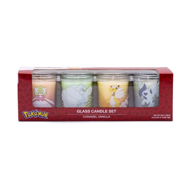 Pokemon - Mega Evolutions Glass Candle Set 4-Pack - Toys and ...