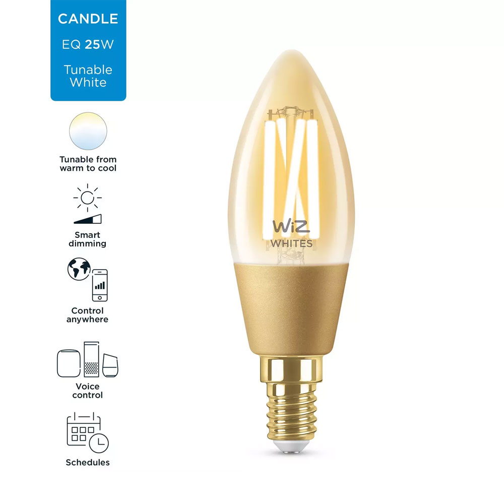 WiZ C35 E14 4.9W Smart Filament Bulb Gen2 - Loot - EB Games Australia