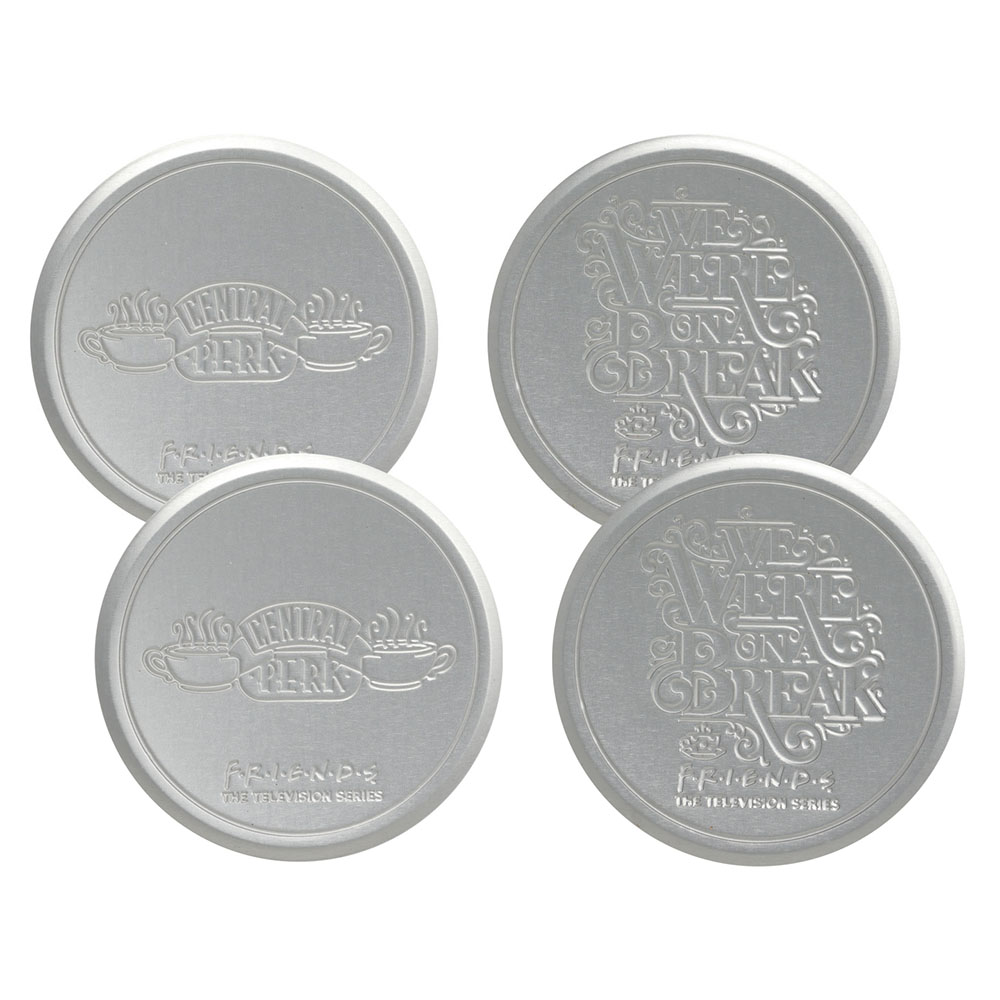 Friends - Set of 4 Embossed Metal Coasters - Toys and Collectibles - EB ...