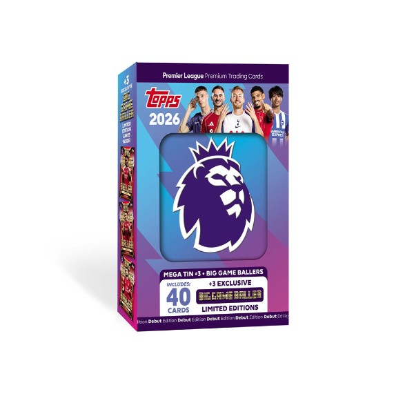EPL - TC - Topps 2026 Premier League Mega Tin (Assorted) - Toys and ...