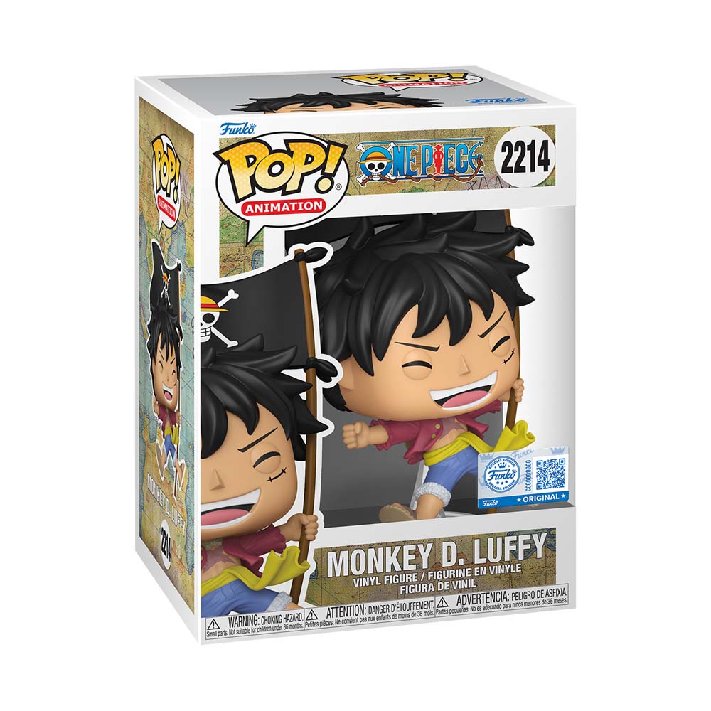 One Piece - Monkey D. Luffy (with Flag) Pop! Vinyl Figure - Toys ...