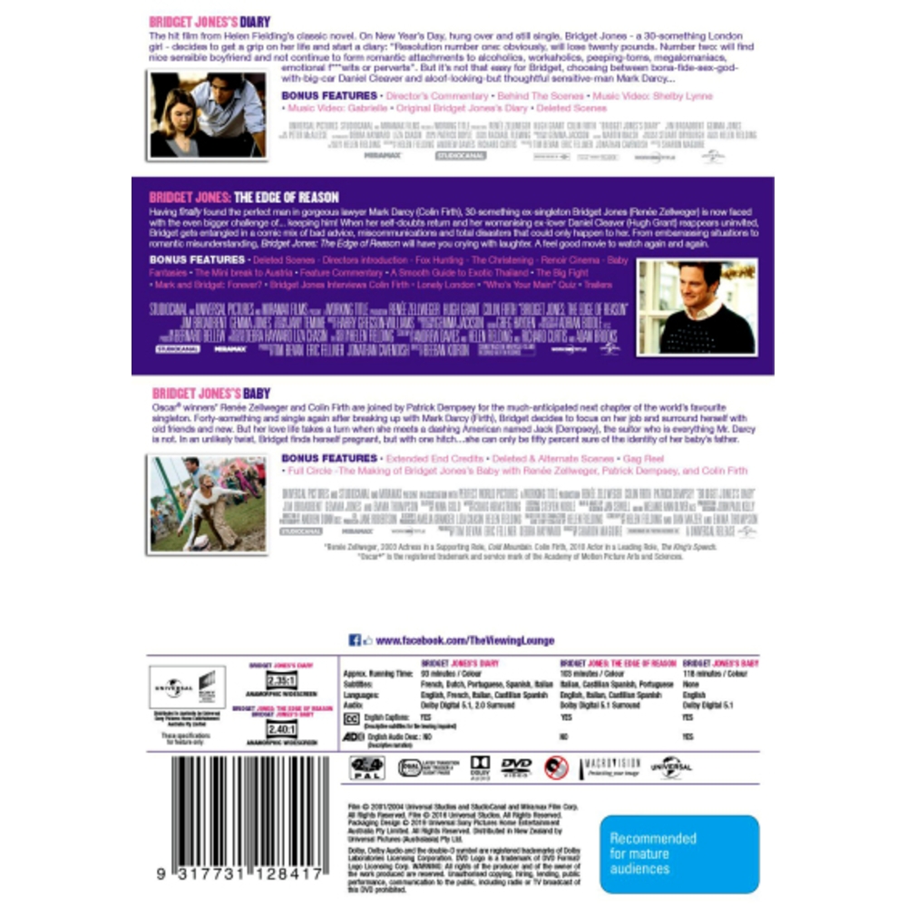 Bridget Jones's Diary / Bridget Jones: The Edge of Reason / Bridget ...