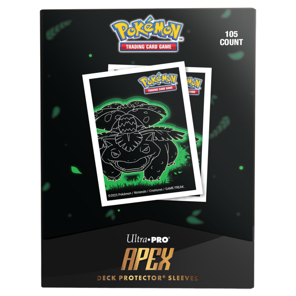 Pokemon - TCG - Neon Kanto APEX Deck Protector Sleeves - Venusaur - Toys and Collectibles - EB ...