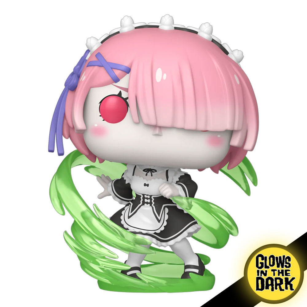 Re:ZERO - Ram (Wind Magic) Glow Pop! Vinyl Figure - Toys and ...