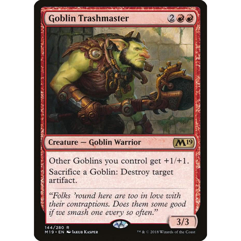 Magic: The Gathering - TCG - Core Set 2019 - Goblin Trashmaster 144 - Toys and Collectibles - EB ...