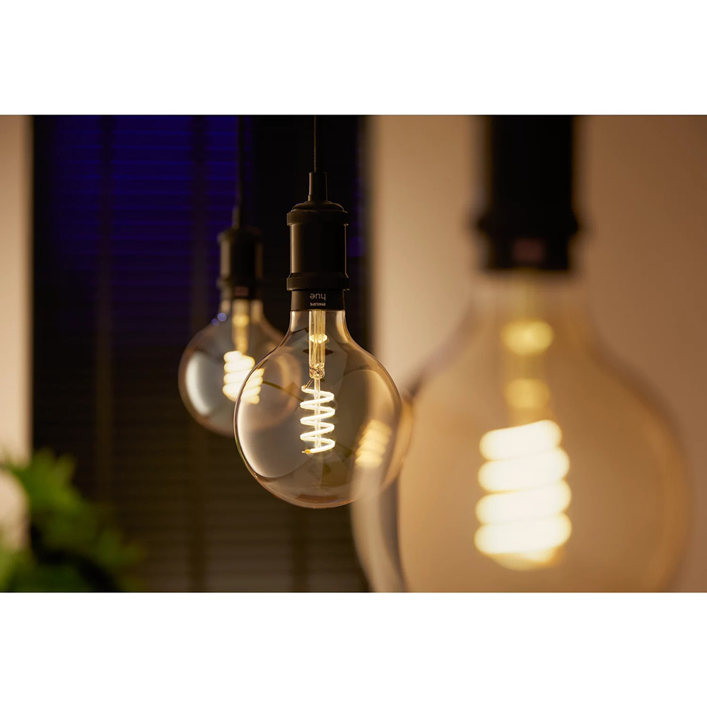 Philips - Hue White Ambiance Filament G125 Globe - E27 Smart Bulb ...