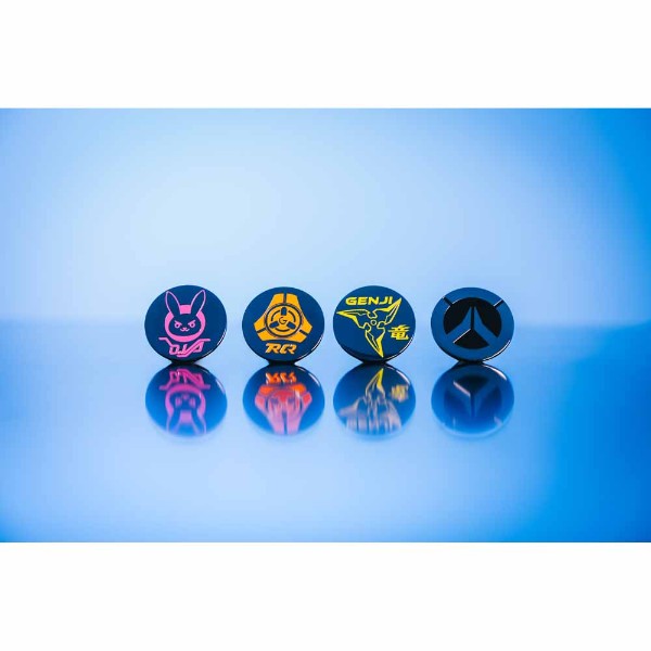 Overwatch - Character Icon Pins 4-Pack - Clothing - EB Games Australia